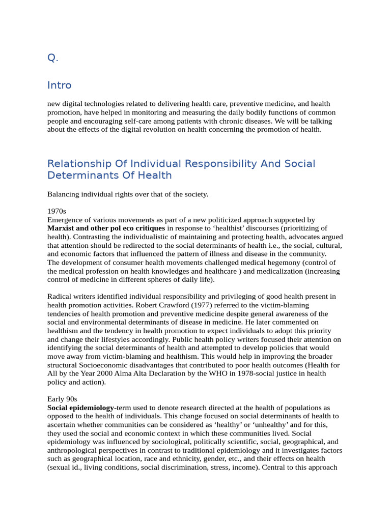 Dep theory h&m | PDF | Public Health | Health Promotion
