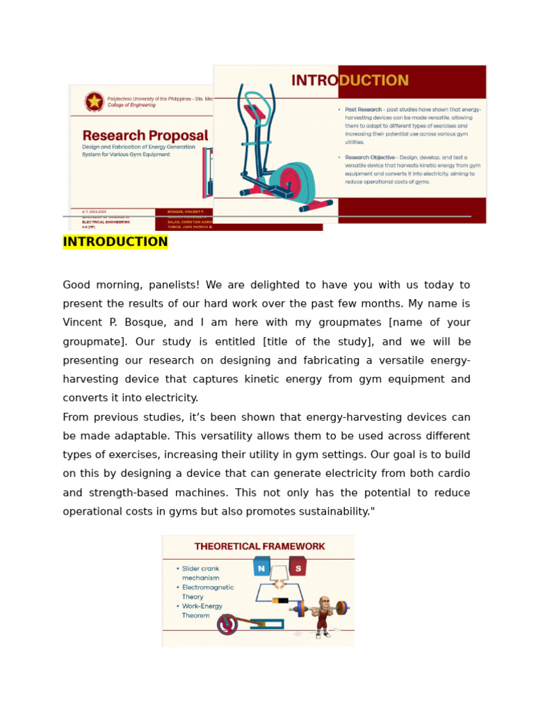 Slide 1 to 4 Scripts RESEARCH | PDF | Energy Harvesting
