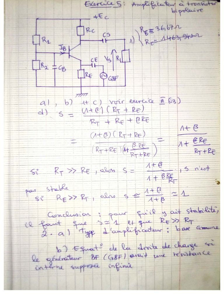 Correction TD Électronique | PDF
