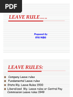 Indian Railway Leave Rules Overview | PDF | Parental Leave | Retirement