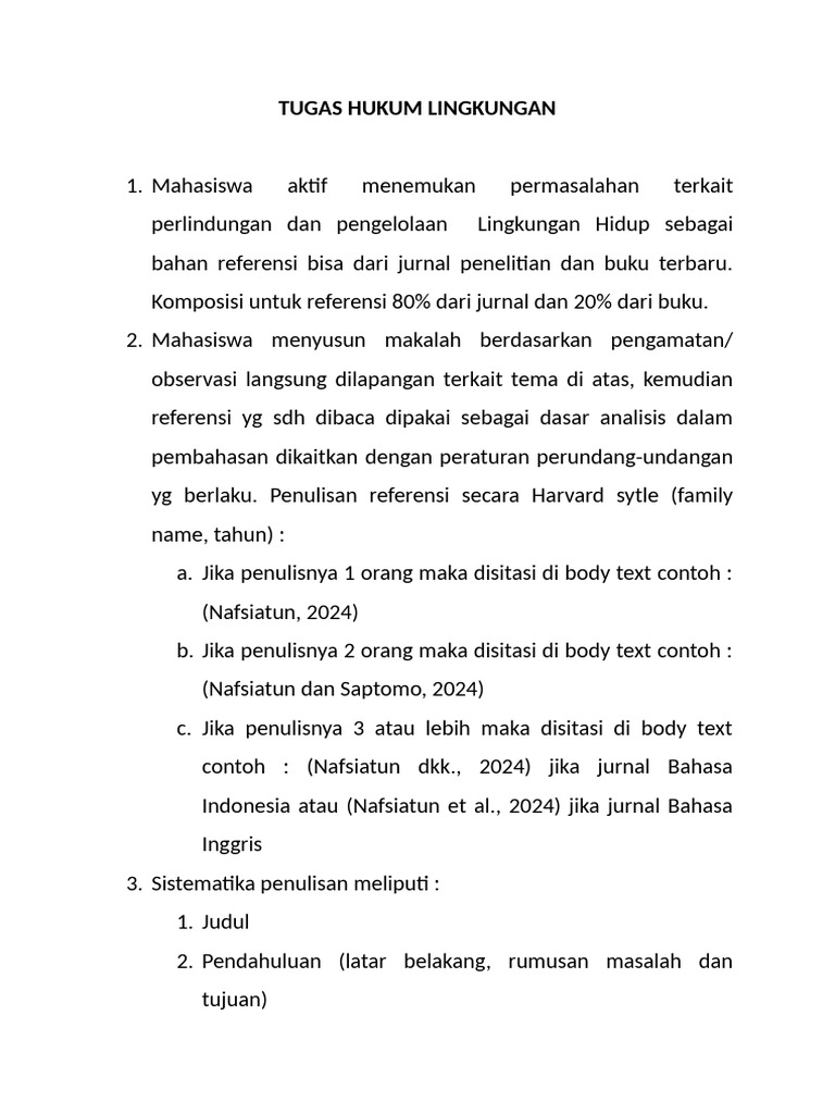 Tugas Hukum Lingkungan | PDF