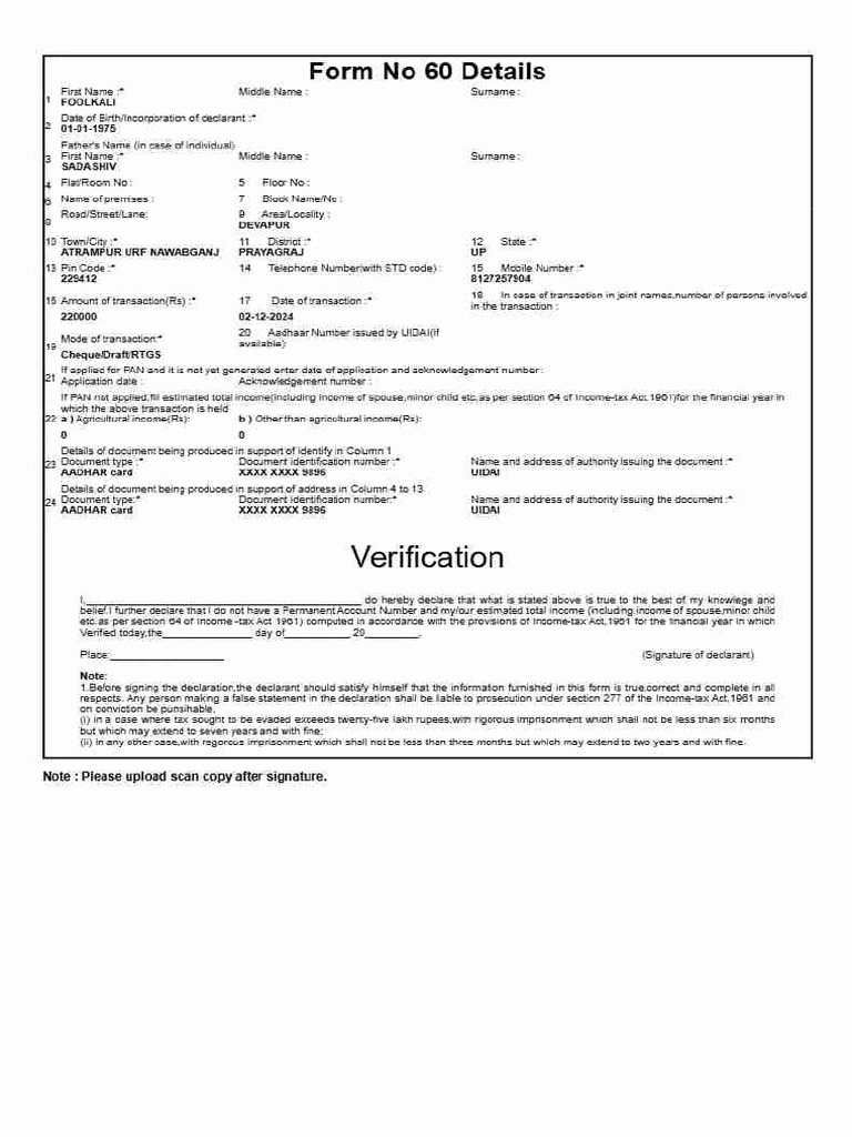 Property Registration Fee Receipt | PDF