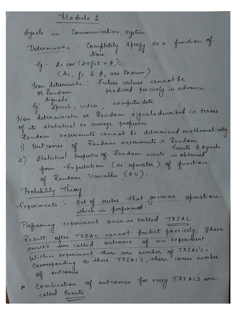 Module1 pcs notes | PDF | Normal Distribution | Probability Distribution