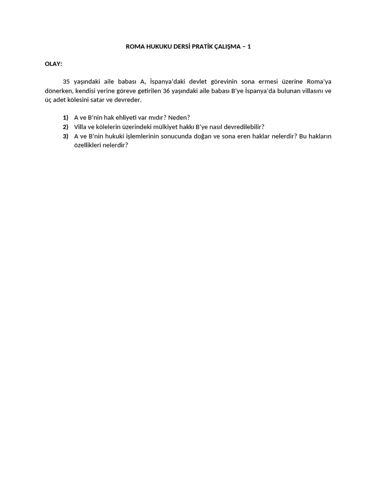 Pratik Calisma 1 | PDF