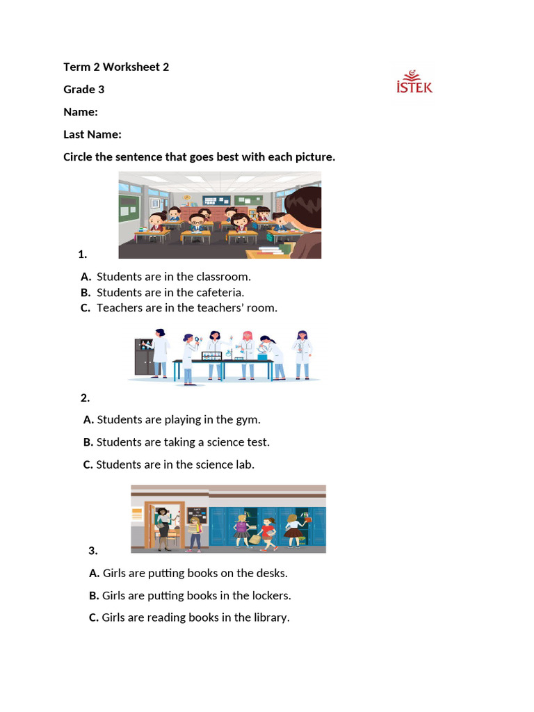 Grade 3 Term 2 Worksheet 2 | PDF