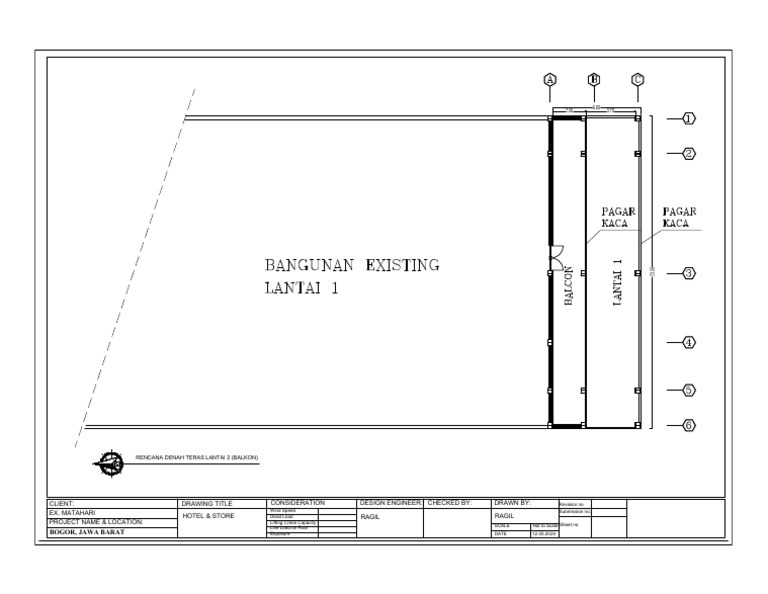 DENAH TERAS LANTAI 2 (BALKON) | PDF