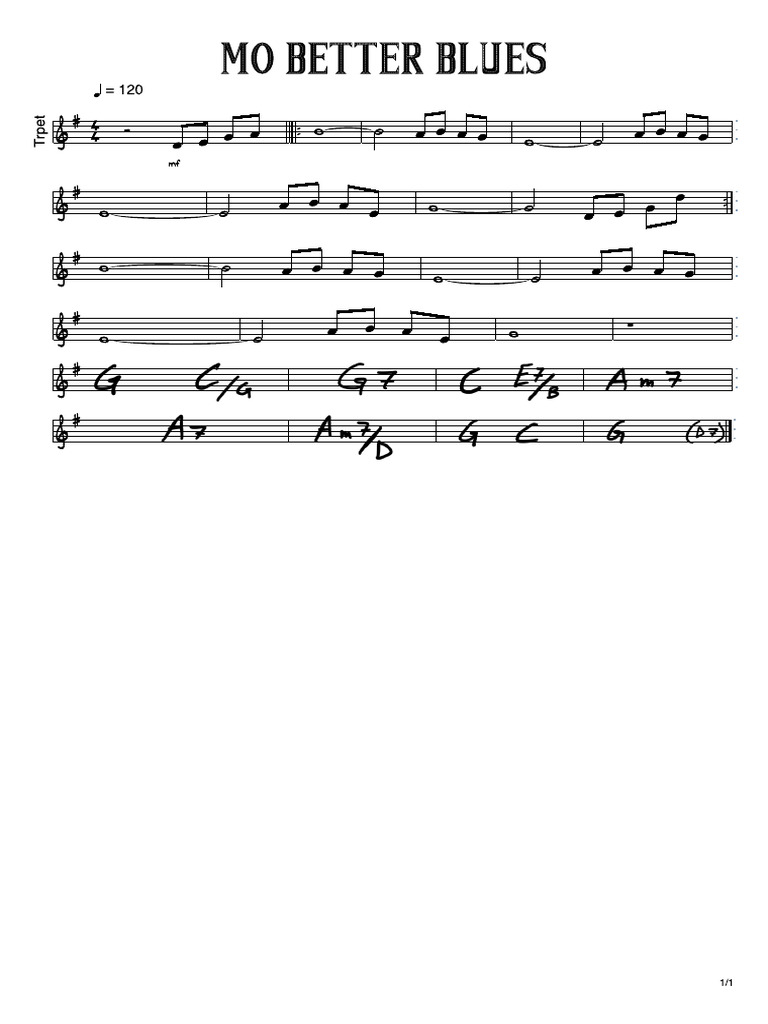 Mo Better Blues-Trumpet | PDF