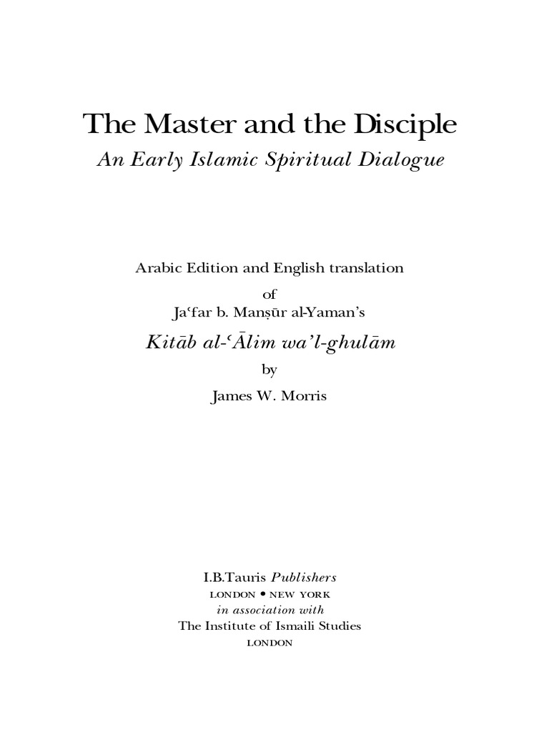 The Master and the Disciple: A Dialogue | PDF | Isma'ilism | Ulama