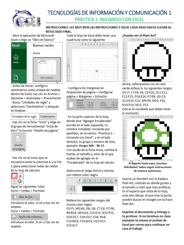 pr-1-iniciando-con-excel (1) | PDF | Software de negocios | Microsoft