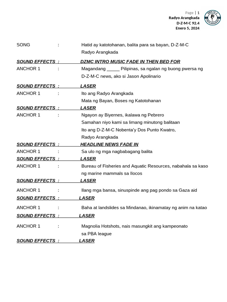 RB SCRIPT FILIPINO - 1 Copy 3 | PDF