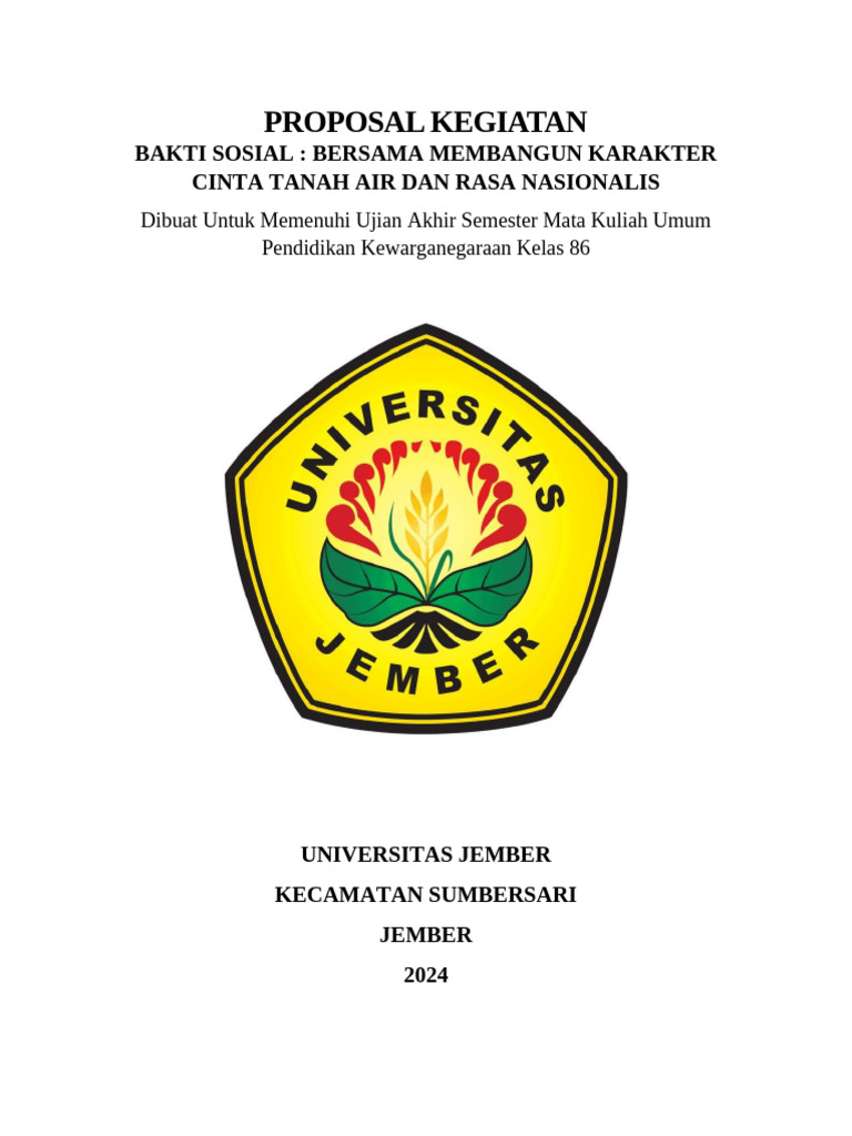 Proposal Kegiatan PKN | PDF