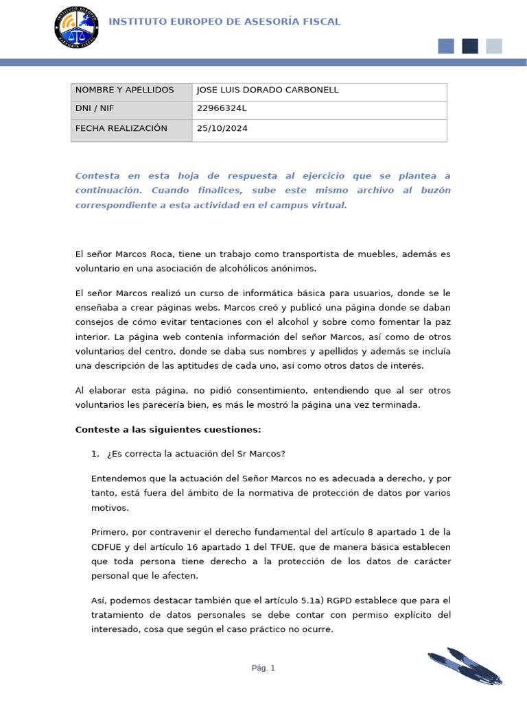 Ejercicio Unidad Didactica 3 | PDF