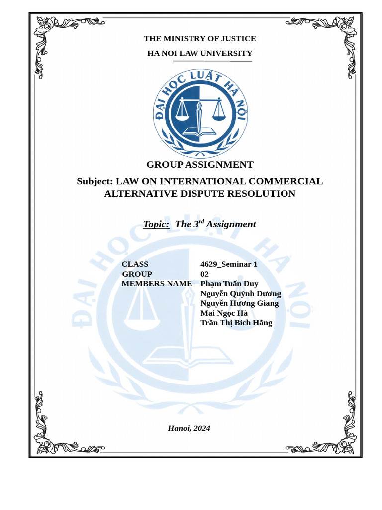 ADR Group Assignment FINALE | PDF | Arbitration | Lawsuit
