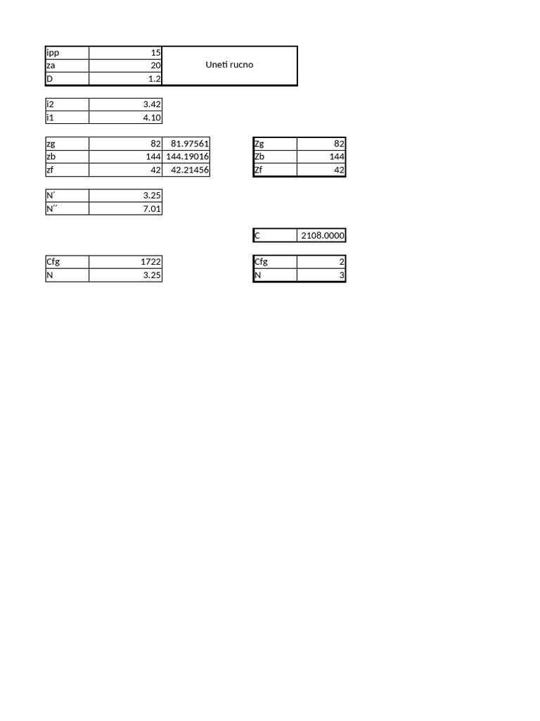 Mehanicki prenosnici 2 Brojevi zuba | PDF