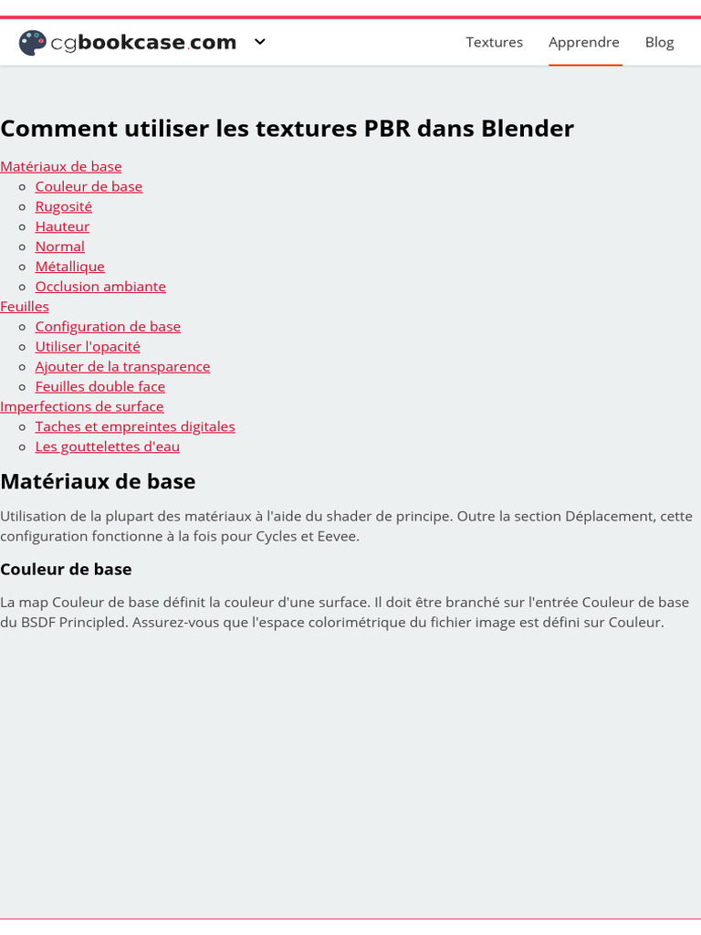 How To Use PBR Textures in Blender | PDF | Texture Mapping | Color