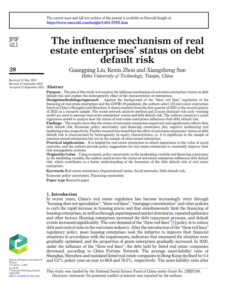 10 1108 - Jpif 05 2023 0048 | PDF | Risk | Mergers And Acquisitions