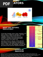 Natural Indicators for pH Testing | PDF | Ph | Physical Chemistry