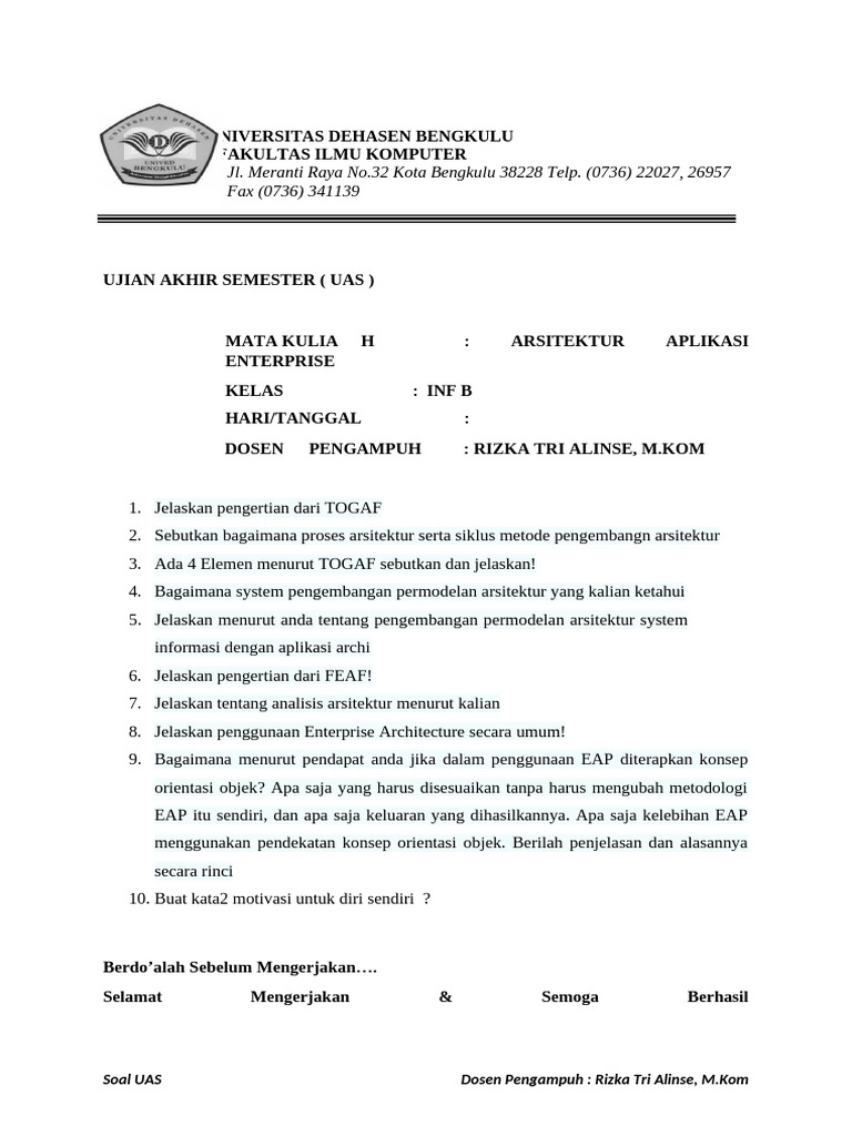 Uas - Anton Saputra | PDF