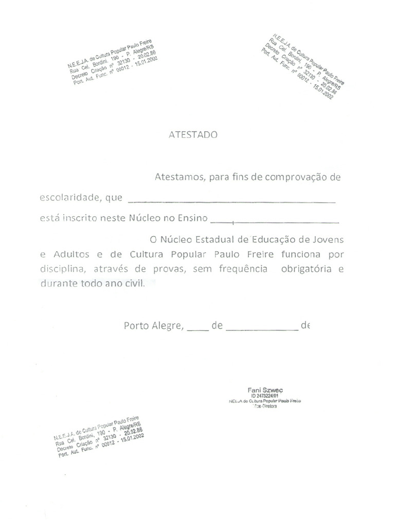 Atestados - Editavel 2-1 | PDF