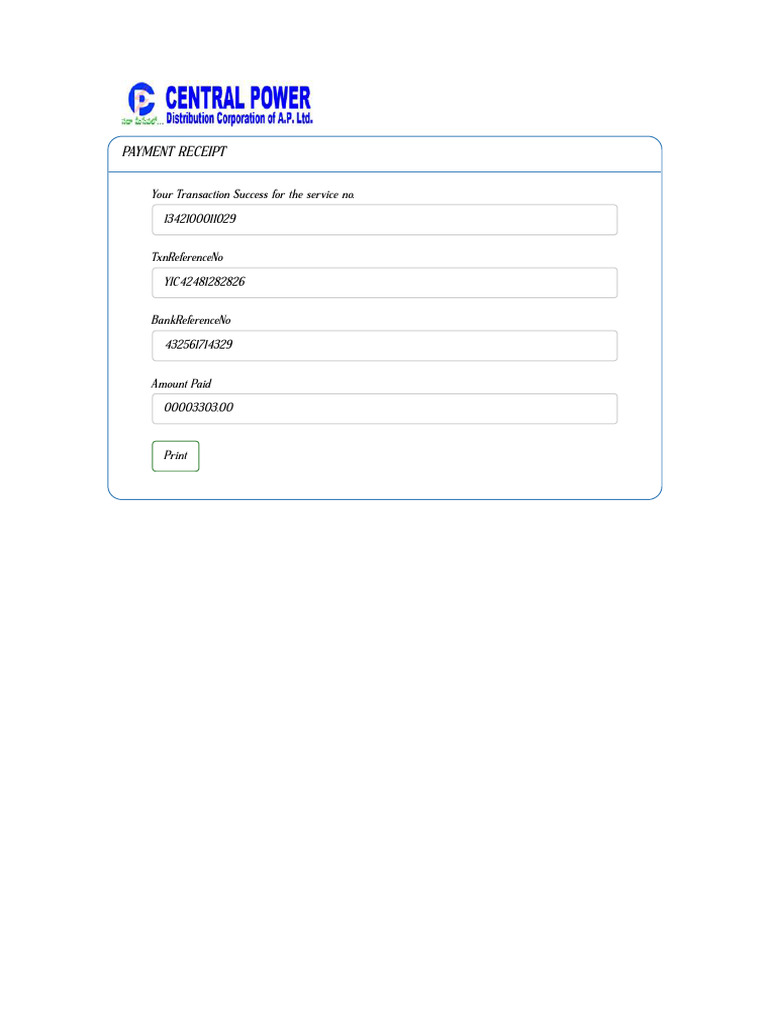 APSPDCL Online Payment | PDF