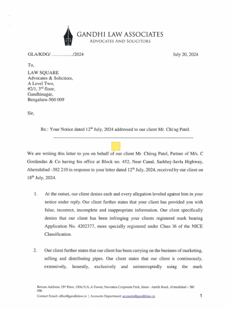 Notice - Law Square | PDF