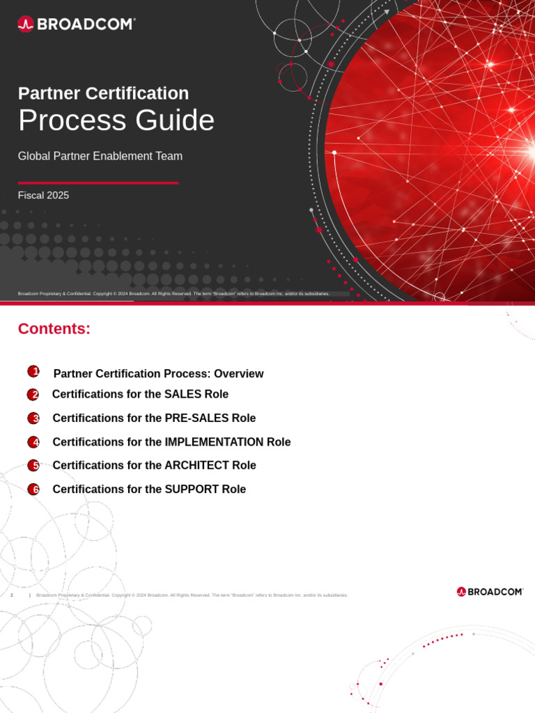 2025 - Broadcom Partner Certification Process Guide - 10.29.2024 | PDF ...