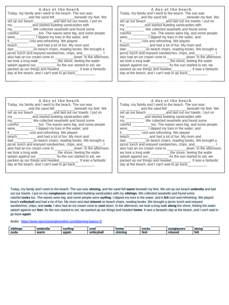 Listening Exercices | PDF | Pancake | Foods