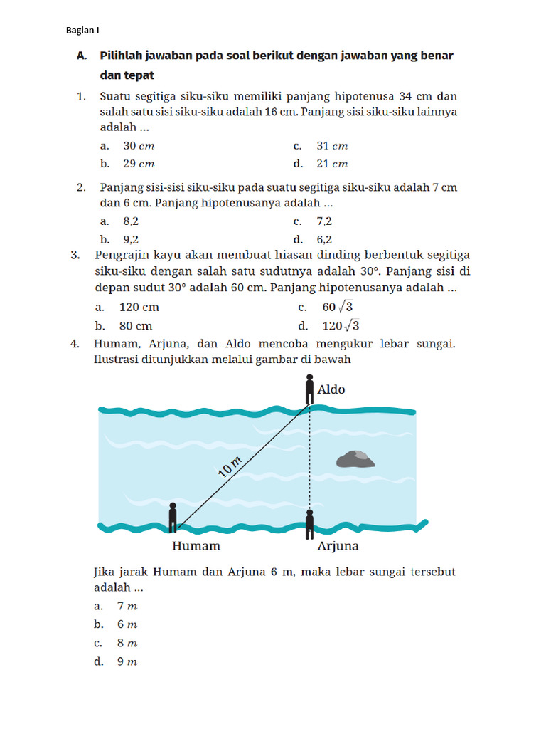 Soal Pas MTK Kelas 8 2024 | PDF