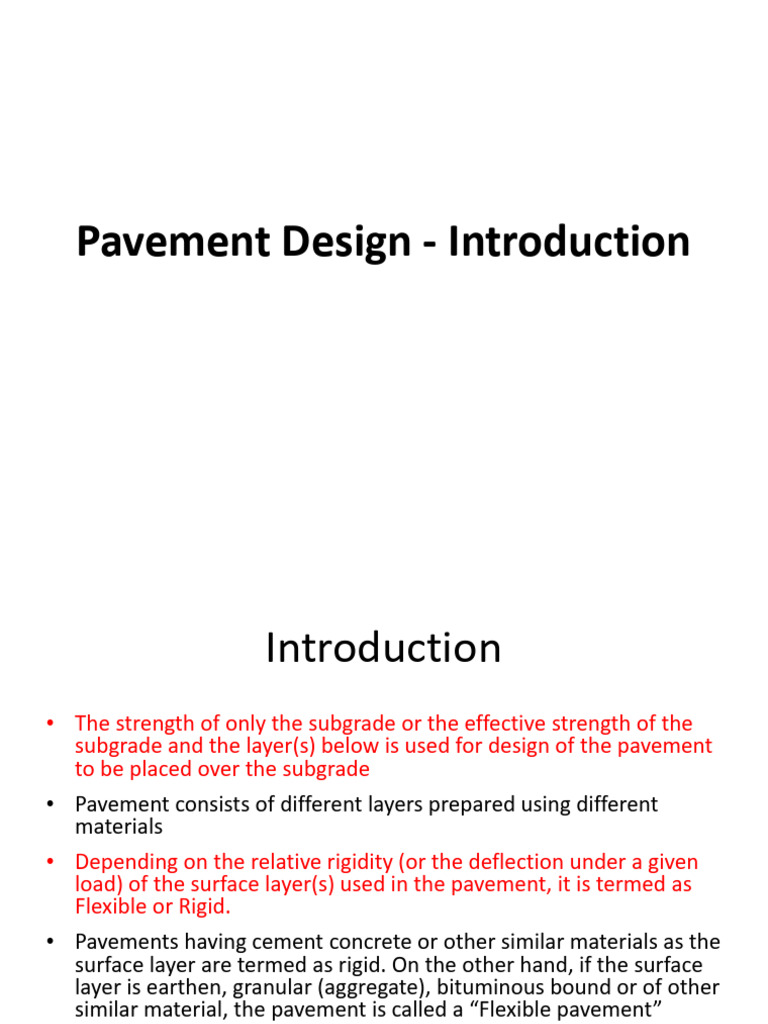 Concrete and Bitumen Pavement Design | PDF | Road Surface | Axle