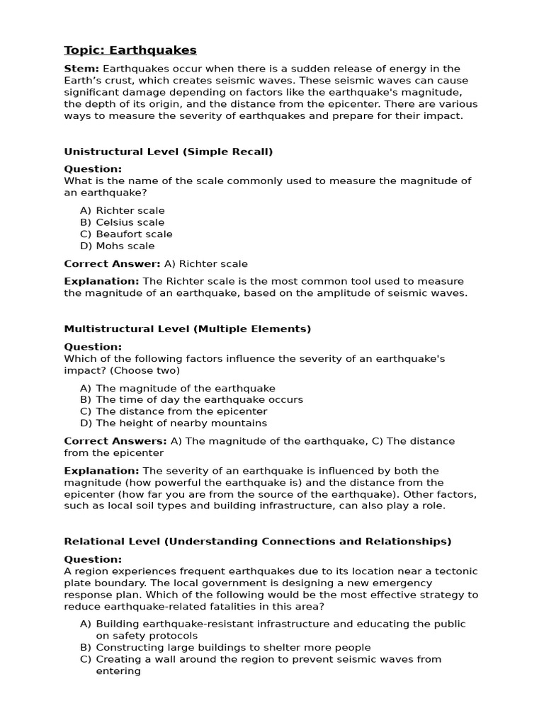 PISA Based Questions | PDF