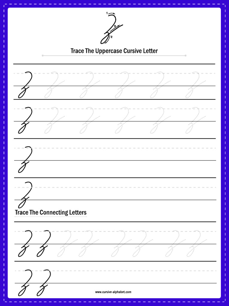 Zane Bloser Cursive Z | PDF