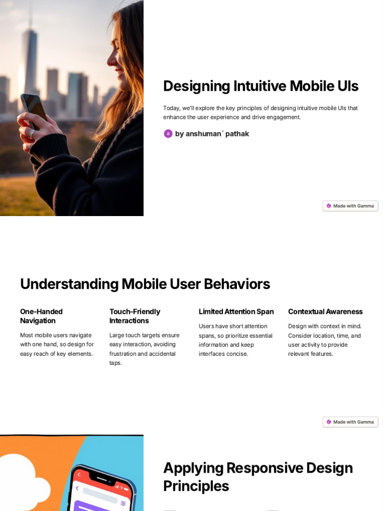 Designing Intuitive Mobile UIs | PDF | Usability | Accessibility