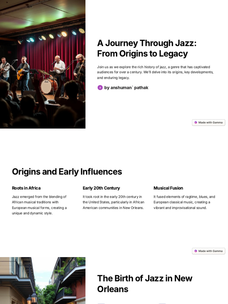 History and Evolution of Jazz | PDF | Jazz | English Language Music