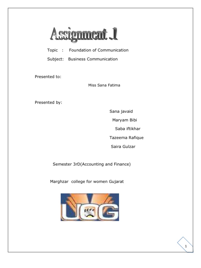 Foundations of Communication | PDF | Nonverbal Communication ...