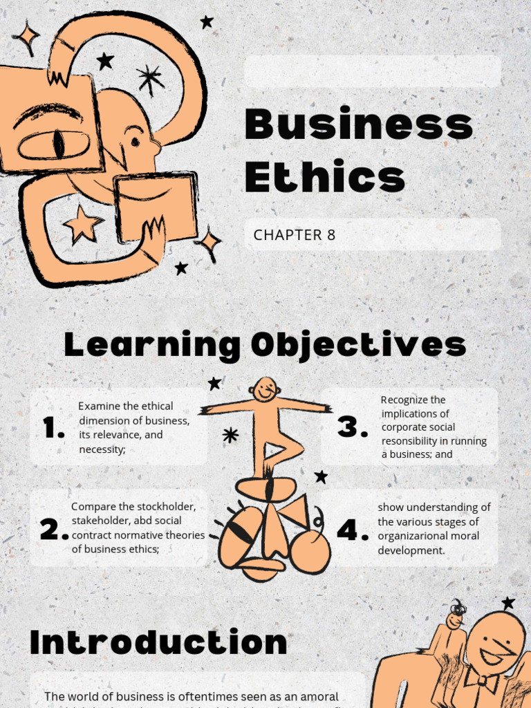 CHAPTER_8_ETHICS | PDF | Corporate Social Responsibility | Stakeholder (Corporate)