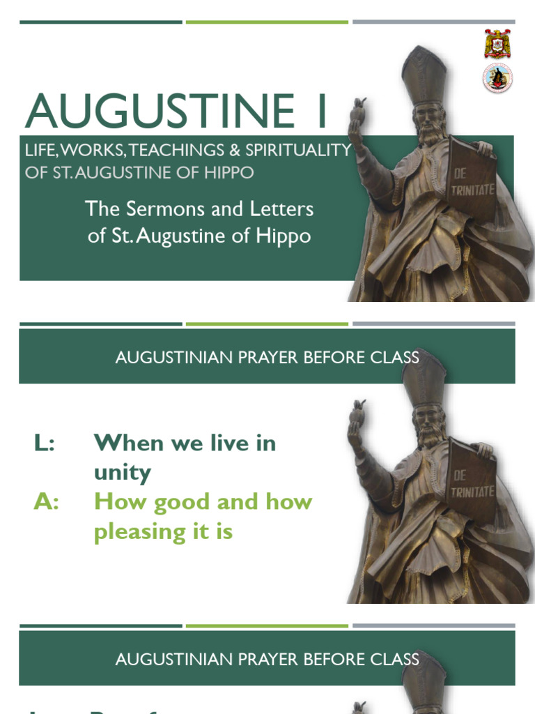 AUGUSTINE 1 Lesson 7 1 1 | PDF | Augustine Of Hippo | Original Sin
