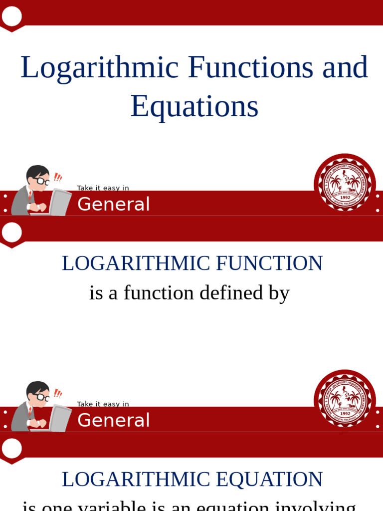 Logarithmic Functions | PDF | Exponentiation | Equations
