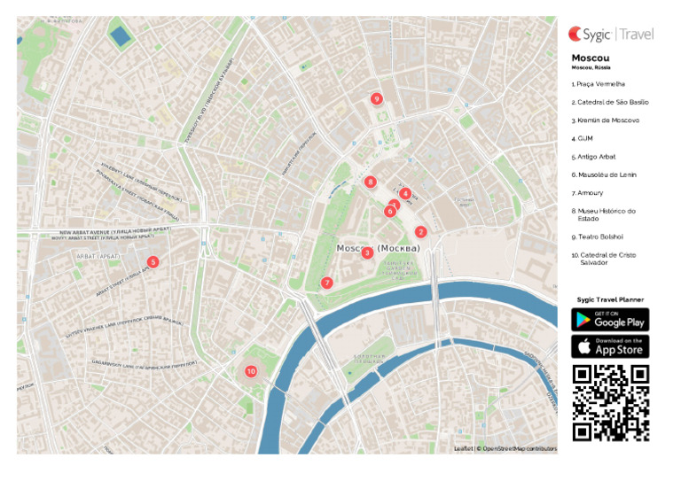 Moscou Mapa Turistico em PDF 87129 | PDF