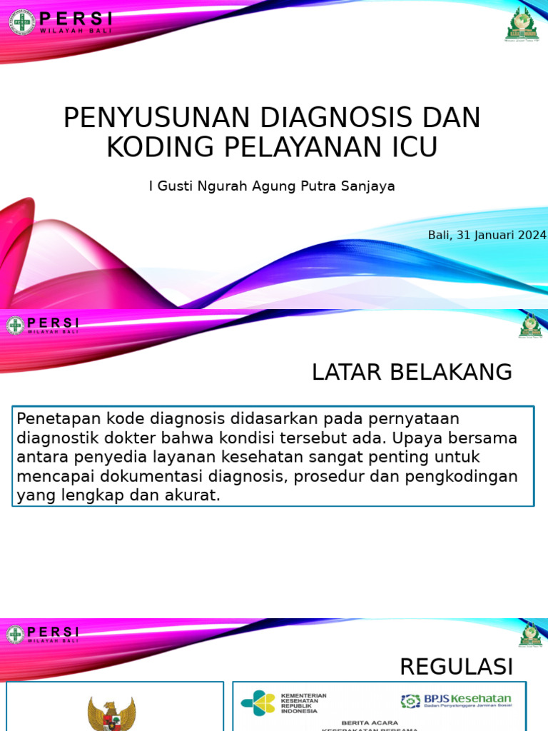 Penyusunan Diagnosis Dan Koding Pelayanan ICU | PDF