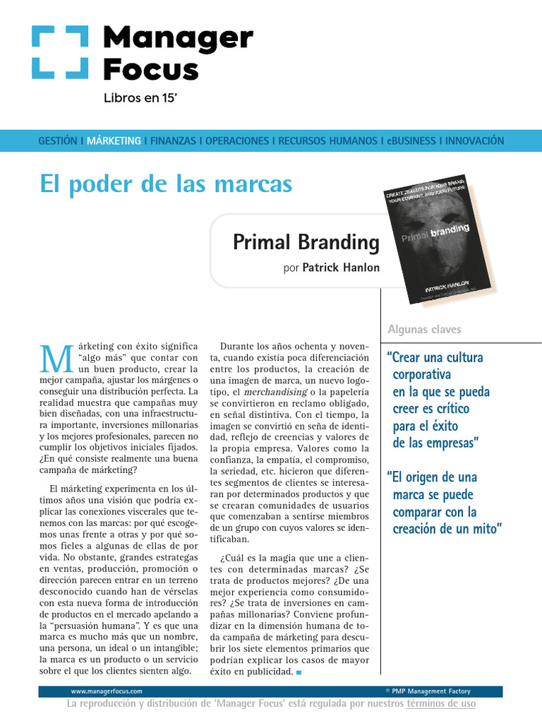 Elementos del Primal Branding | PDF | Marca | Marketing