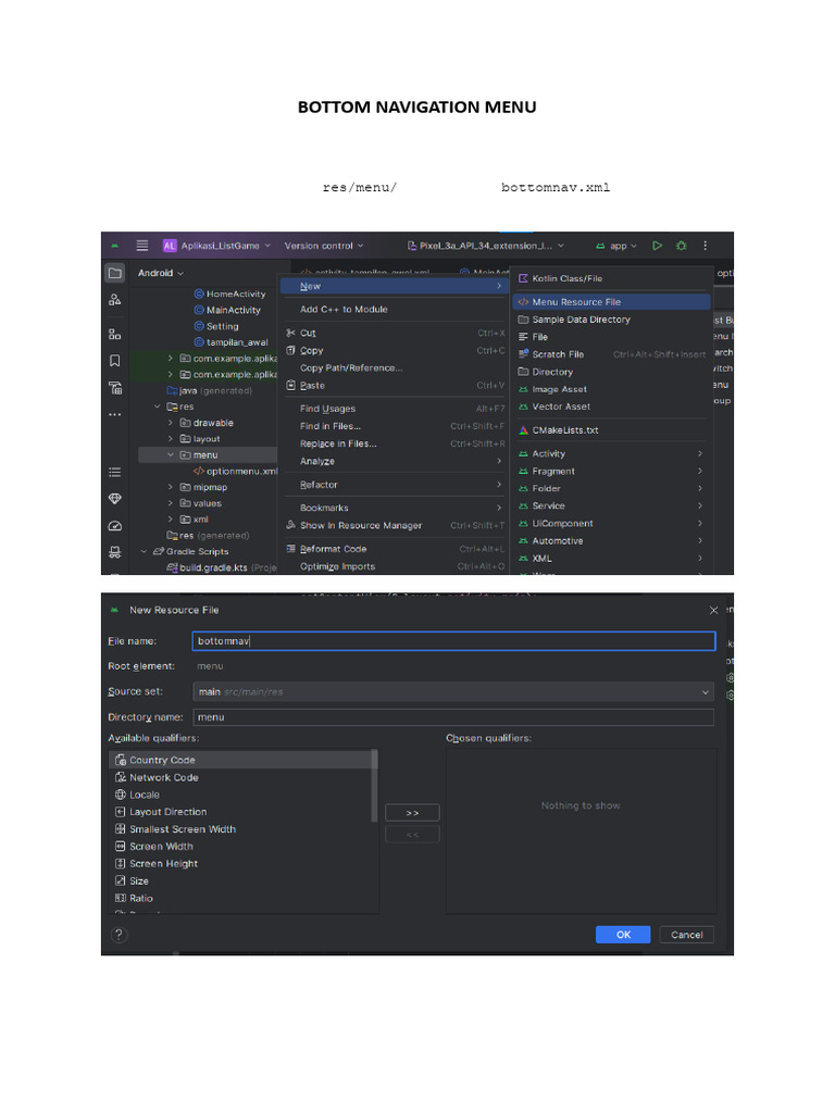 Bottom Nav | PDF
