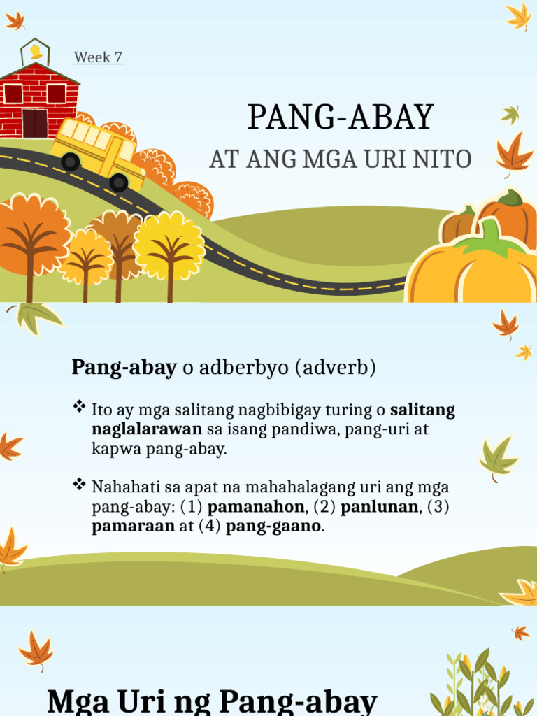 631874425 Pang Abay at Ang Mga Uri Nito | PDF