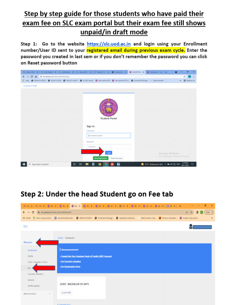 SLC Exam Fee Payment Guide | PDF