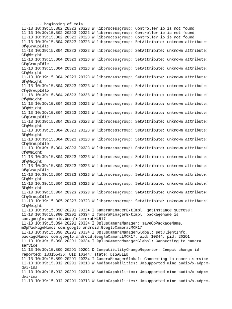Log Cat 1731469155728 | PDF | Operating System Technology | Software Engineering