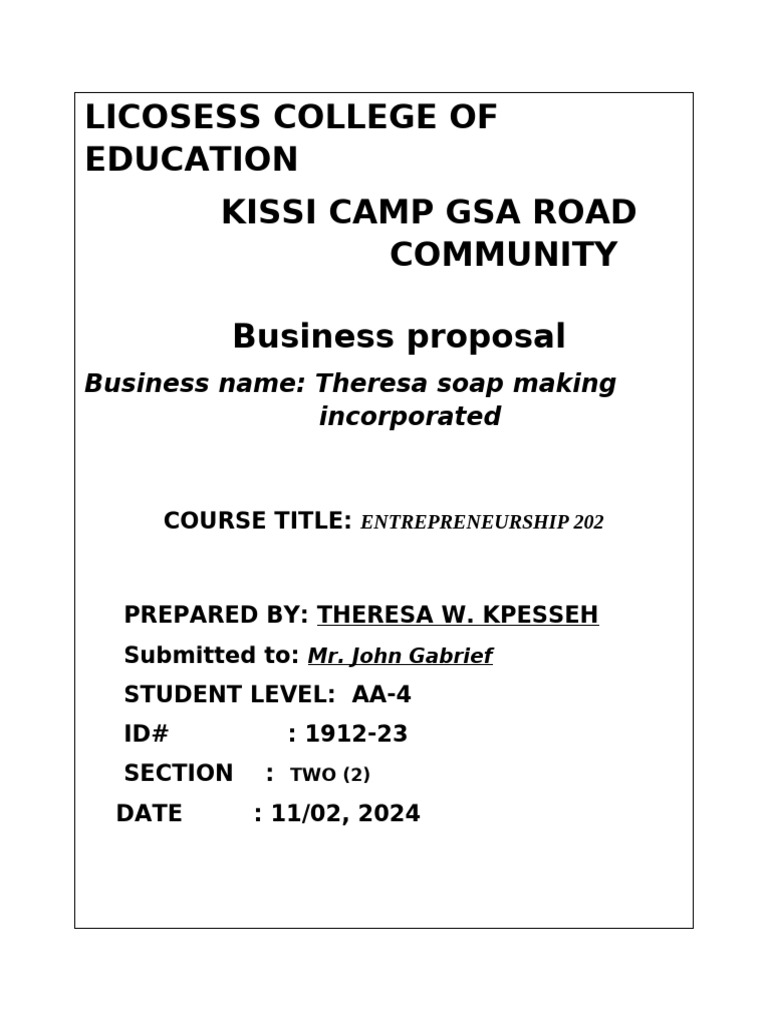 Business Proposal 222 | PDF