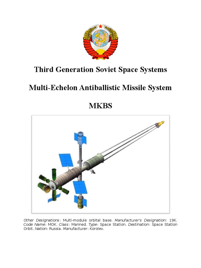 Third Generation Soviet Space Systems - Multi-Echelon Antiballistic ...