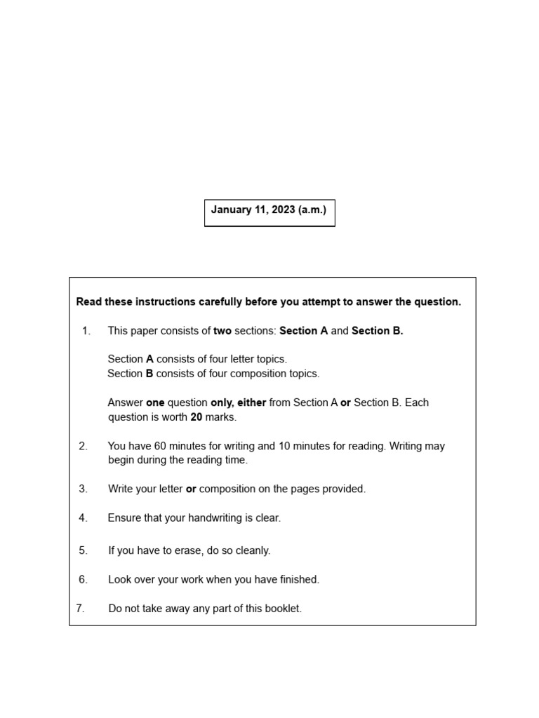 2024 - English Language - National Grade 6 - Mock Assessment - 1 ...