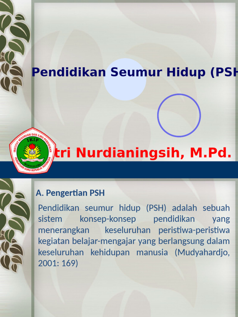 Pendidikan Seumur Hidup (PSH) | PDF