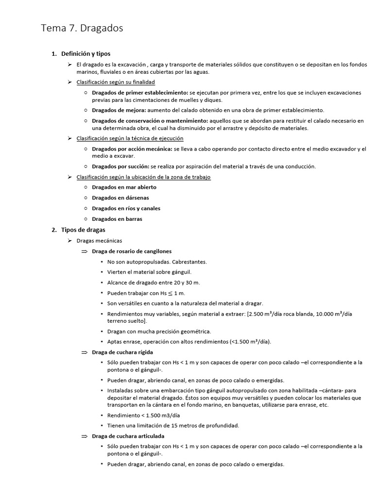 Tema-7.-Dragados | PDF