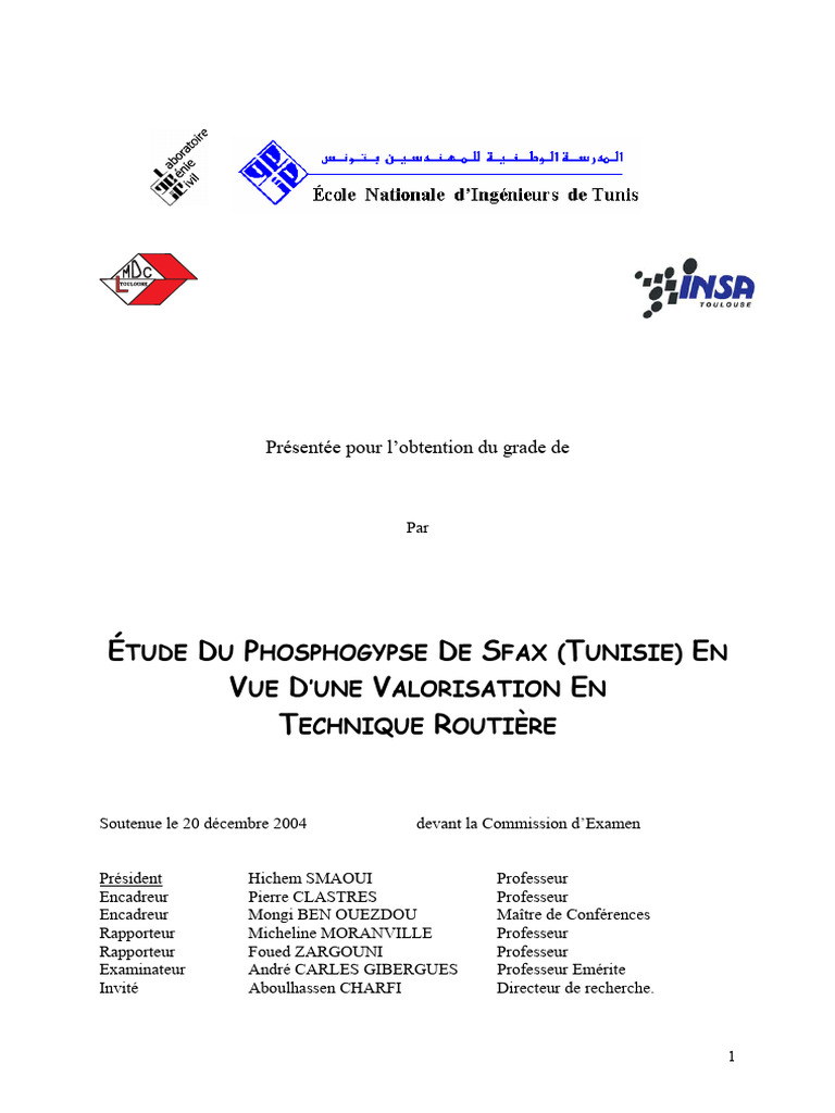 Valorisation du phosphogypse en route | PDF | Gypse | Phosphate